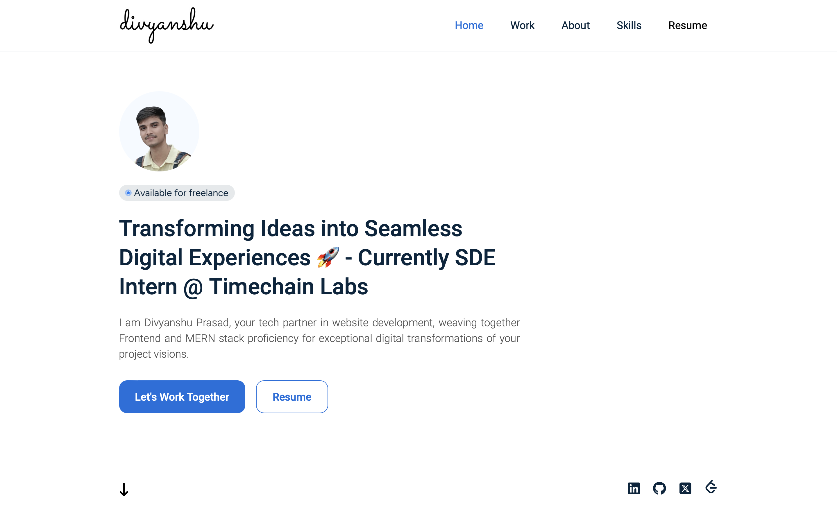 Divyanshu Prasad - Web Developer